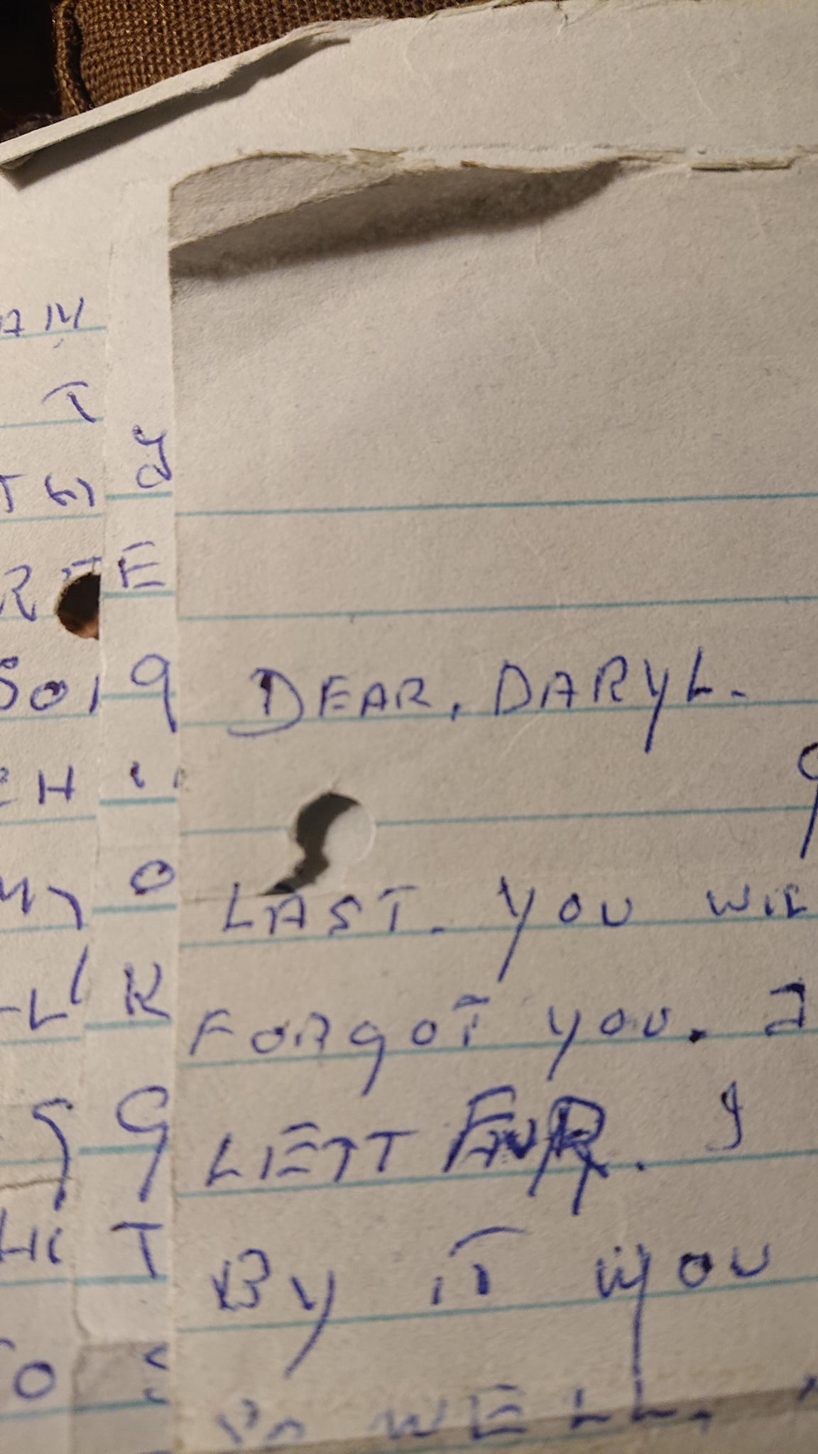 Letters - Heaven Sent - Daryl Watson